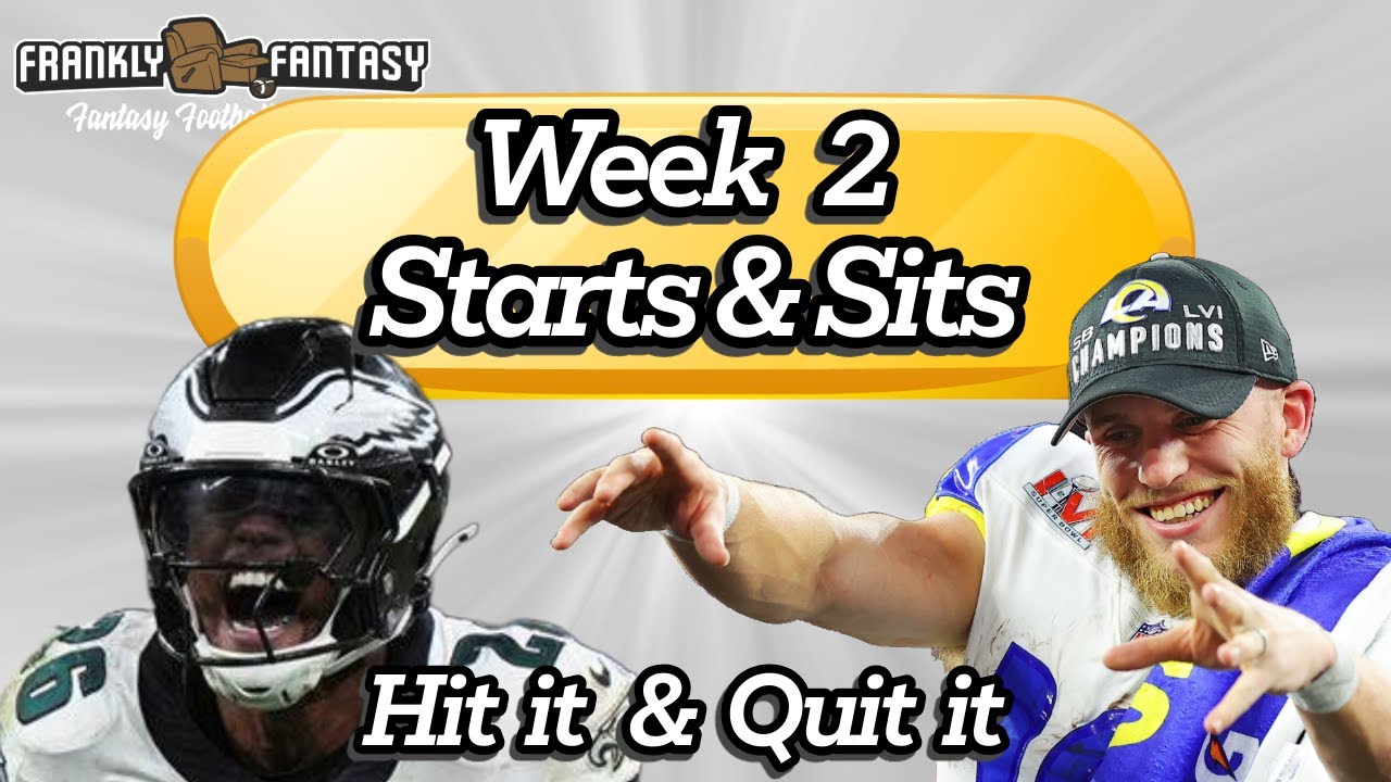 Week 2 Hit it & Quit it - Week 1 Takeaways - News & Notes - TNF Preview ...