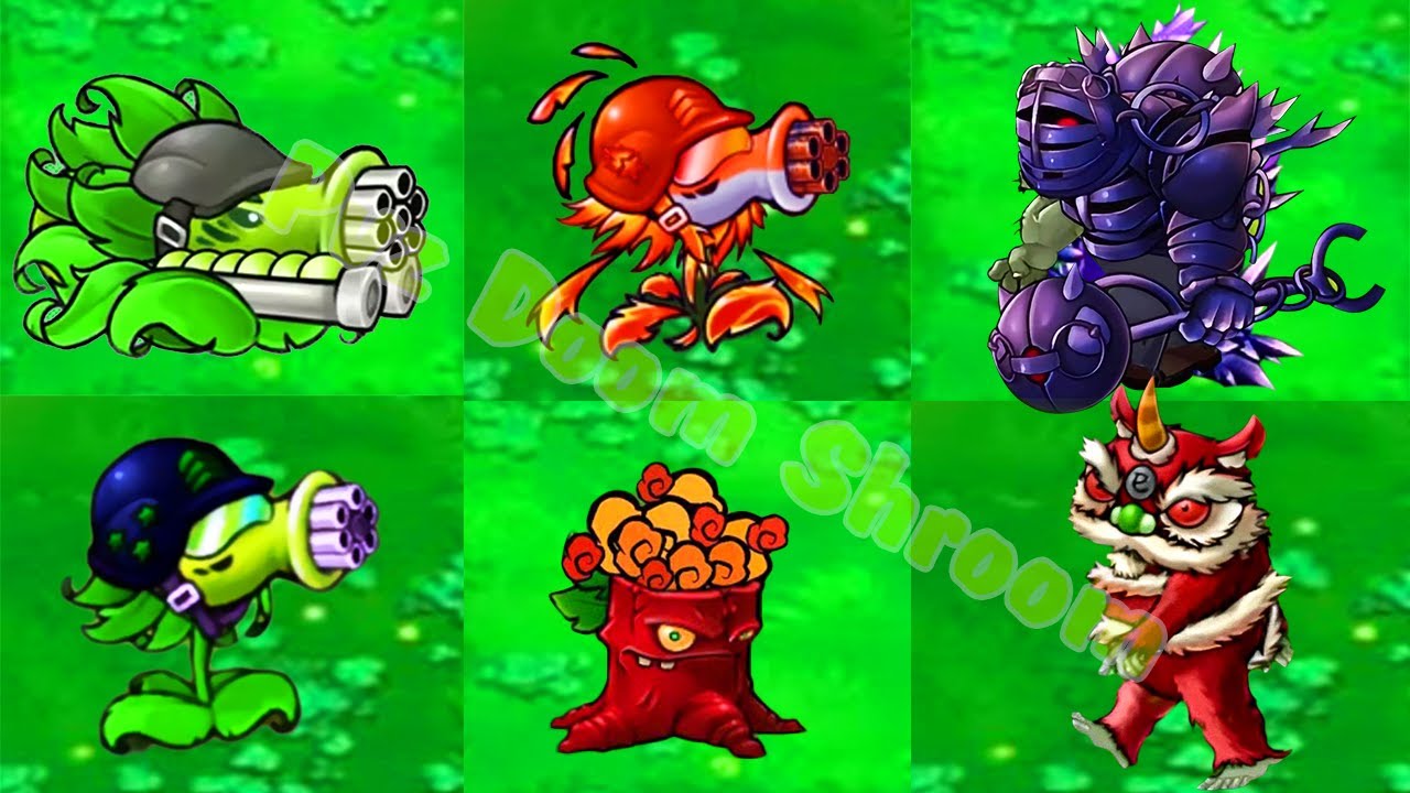 PVZ Fusion 2.2.1 - Customize map: Super Machine Gun Shooter vs Machine ...