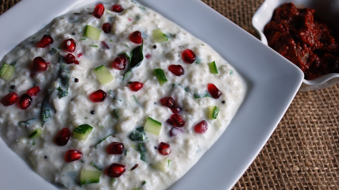 Tasty Yogurt Rice / Curd Rice (thayir sadam) - YouTube