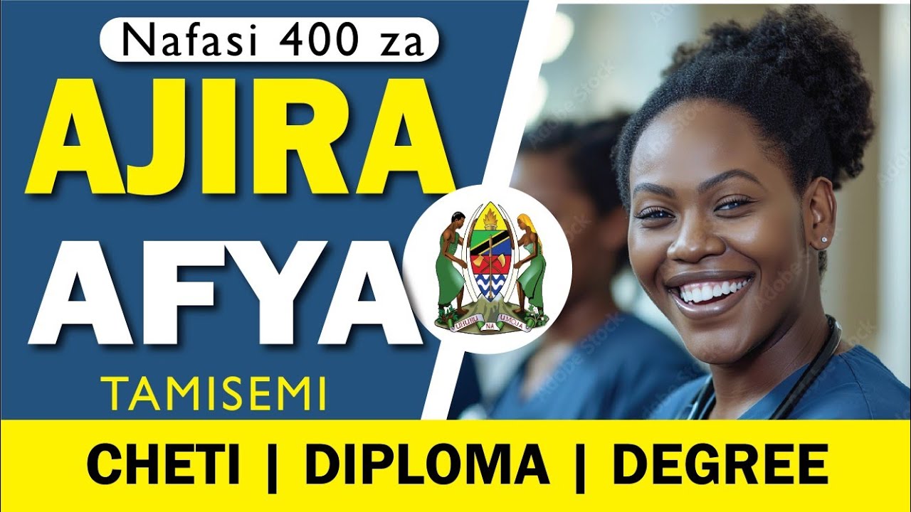 AJIRA MPYA 400 KADA YA YA AFYA | TAMISEMI AJIRA MPYA 2024/2025 - YouTube