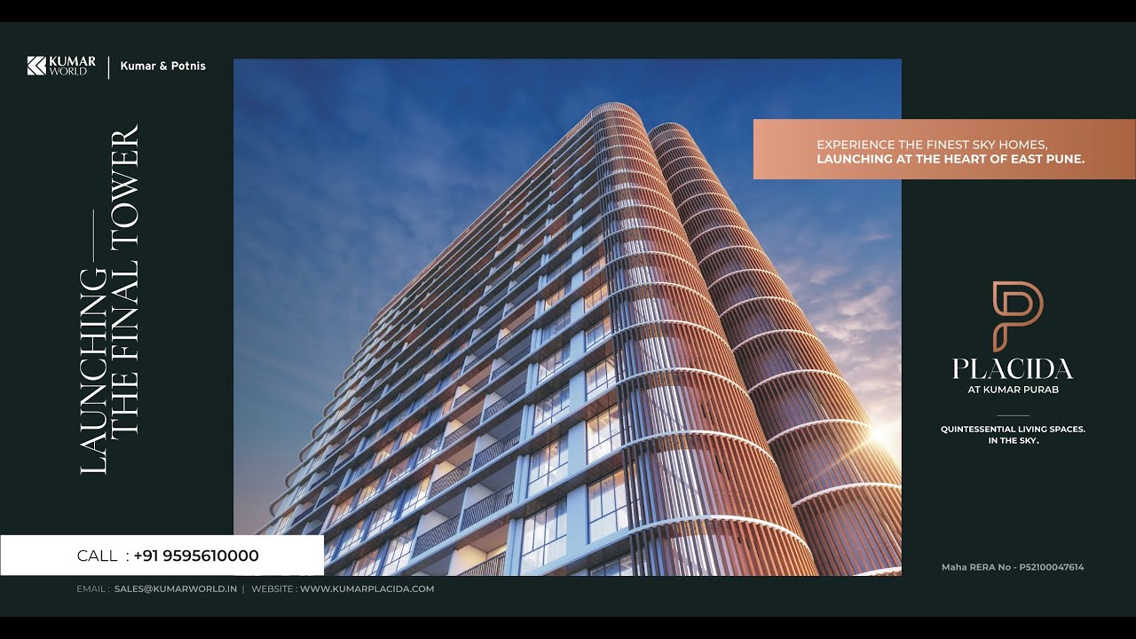 Placida at Kumar Purab | 2 & 3 BHK Residences in Hadapsar. - YouTube