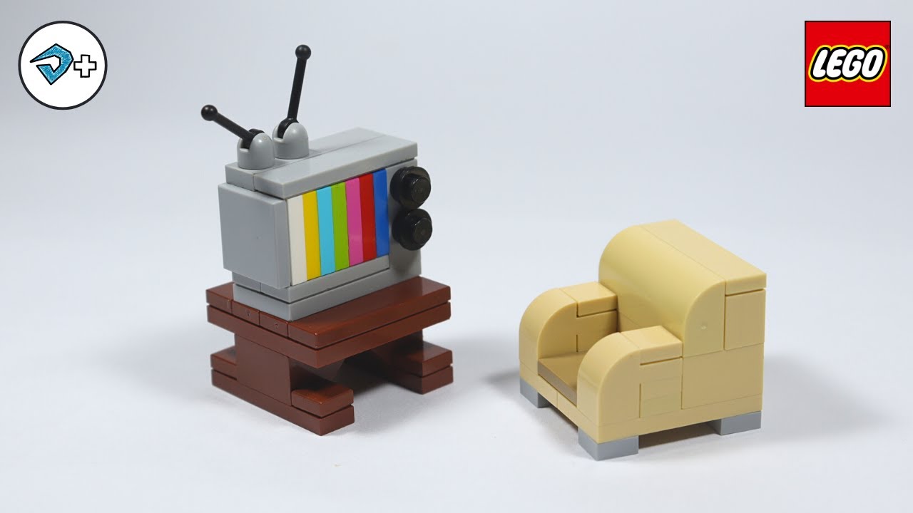 LEGO TV and Armchair Tutorial - YouTube