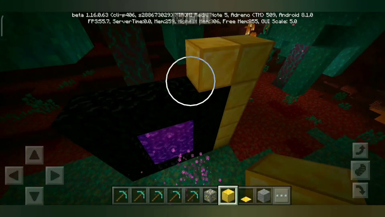 Minecraft: how to make golden portal - YouTube
