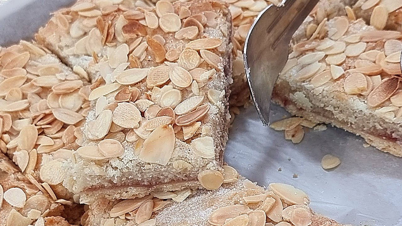 Delicious Seasonal Treat Easy Almond Slice Recipe! - YouTube
