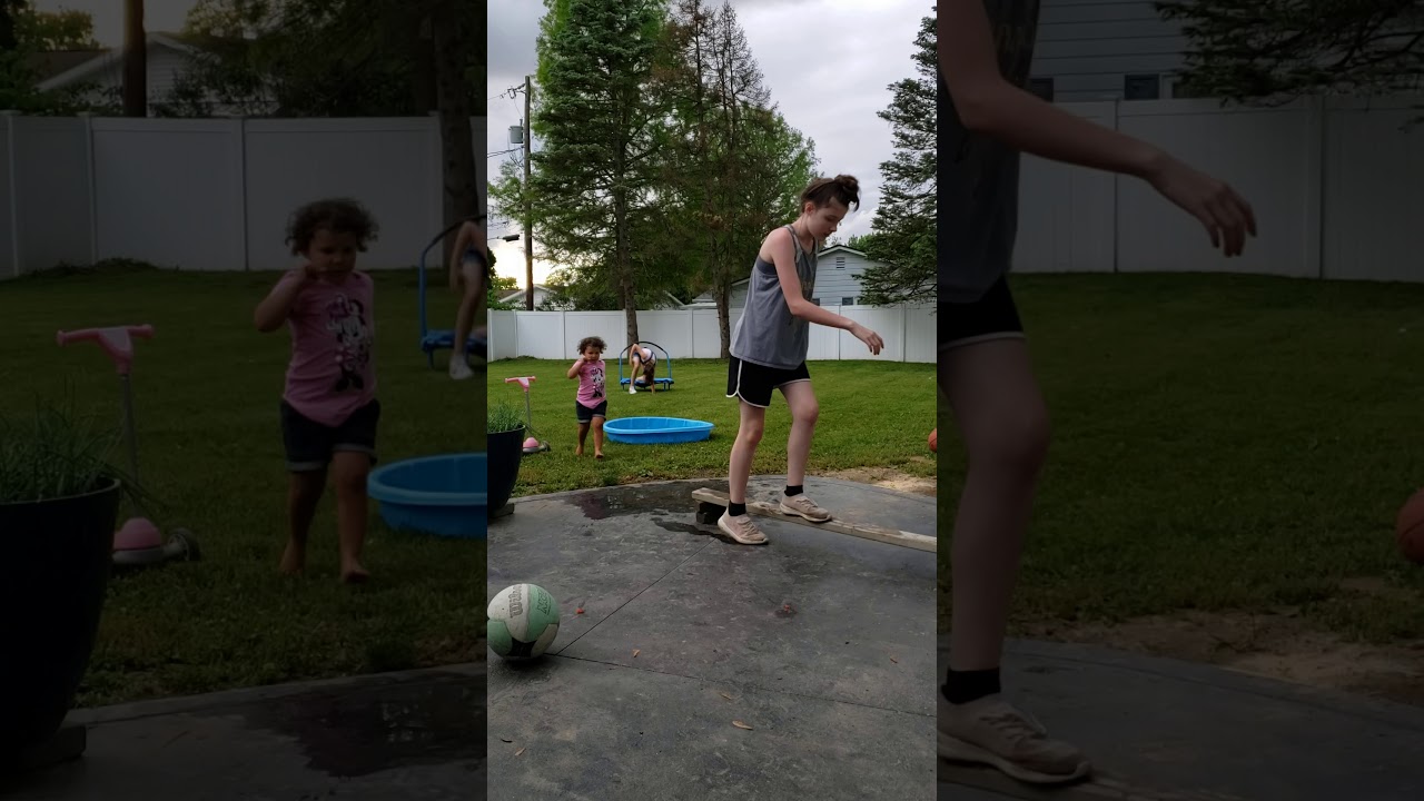 Backyard Gymnastics - YouTube