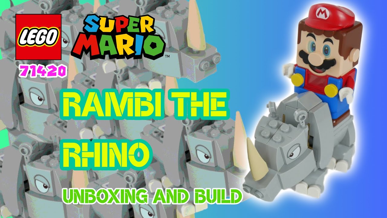 Rambi is BACK! LEGO Super Mario | 71420 Rambi the Rhino Expansion Set ...