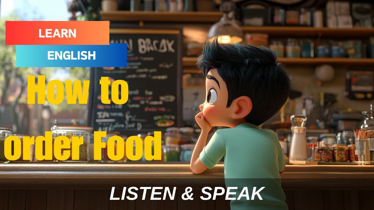 Ordering Food in English: A Fun Story to Improve Vocabulary - YouTube