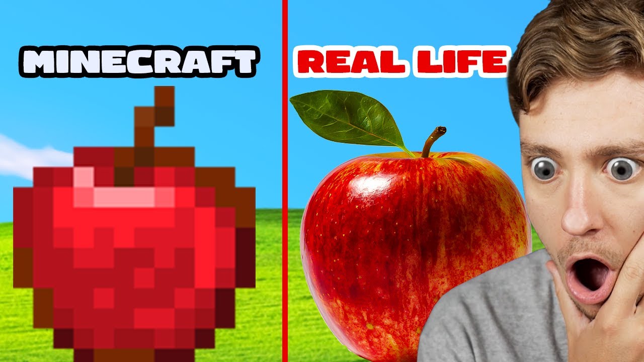 Reacting To Minecraft vs IRL (INSANE RESULTS) - YouTube