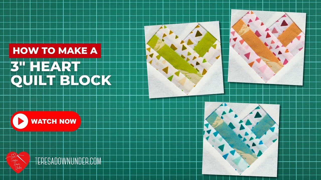 How to make a 3" heart block - YouTube