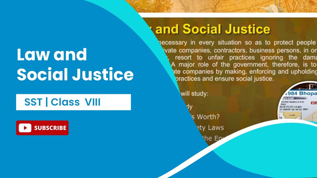 Law and Social Justice | Civics | Class 8 - YouTube