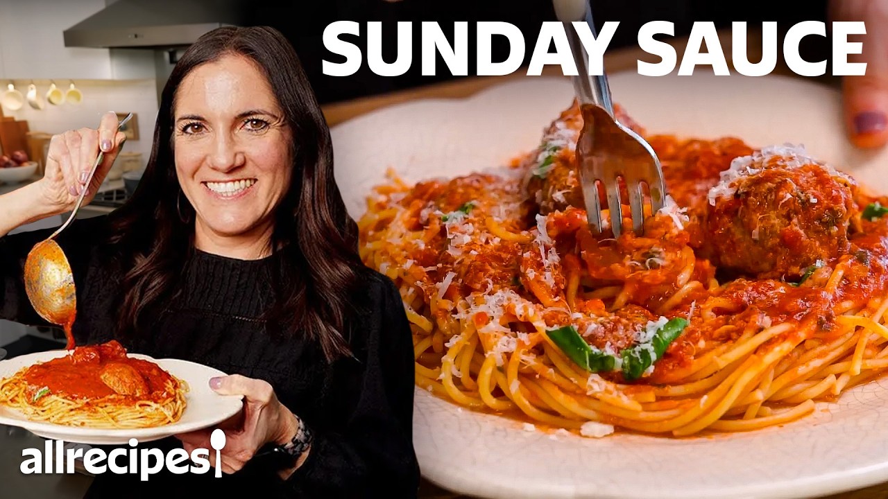 How to Make Sunday Sauce & Meatballs | Allrecipes - YouTube