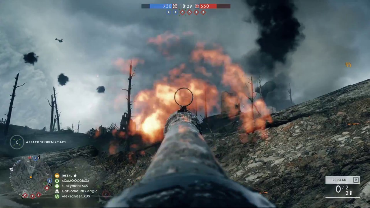 Battlefield 1 - Conquest match 62 - assault - 1080p 60fps PC - No ...
