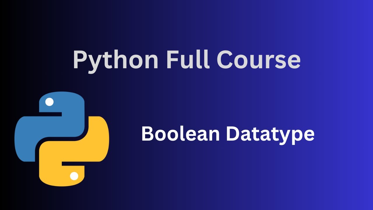 booleans in python - YouTube