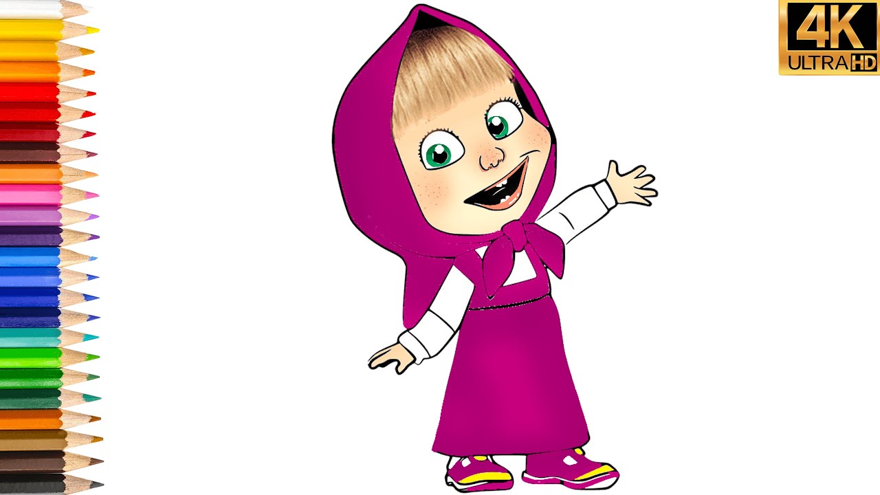 MAŞA İLE KOCA AYI RESMİ ÇİZİMİ 😍 MAŞA İLE KOCA AYI NASIL ÇİZİLİR KOLAY ...