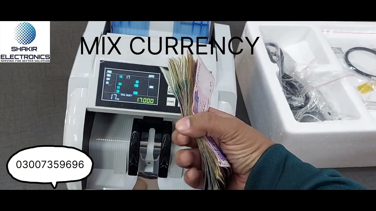 N86 CURRENCY COUNTER with mix currency notes - YouTube