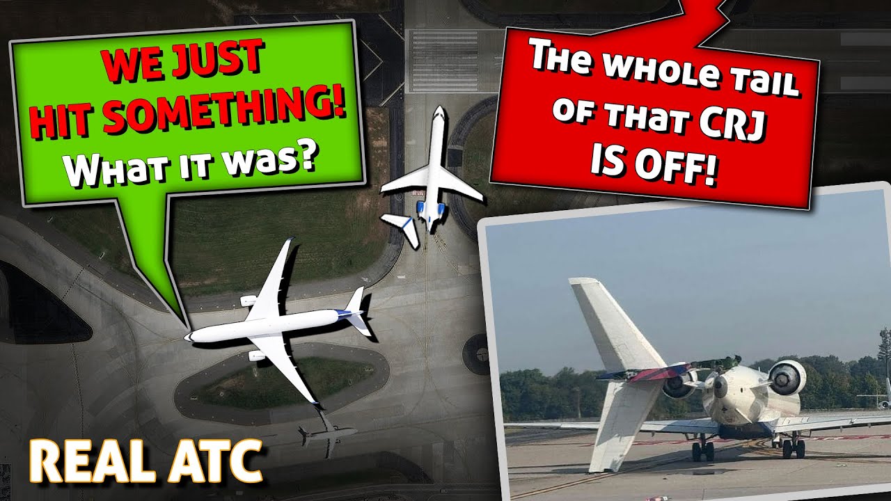 FULL AUDIO of Airplanes Collision at Atlanta Airport. Delta CRJ-900 and ...