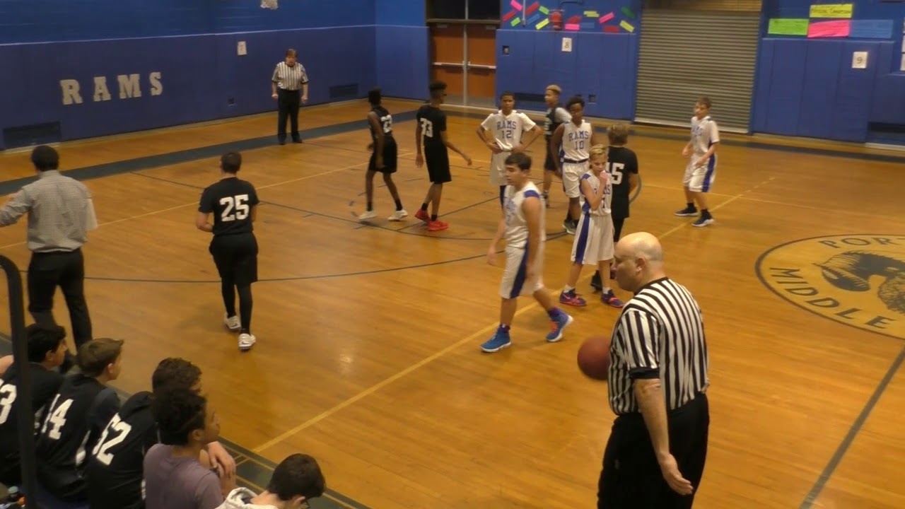 Port Chester Rams Middle School vs Rye Neck Middle School - YouTube