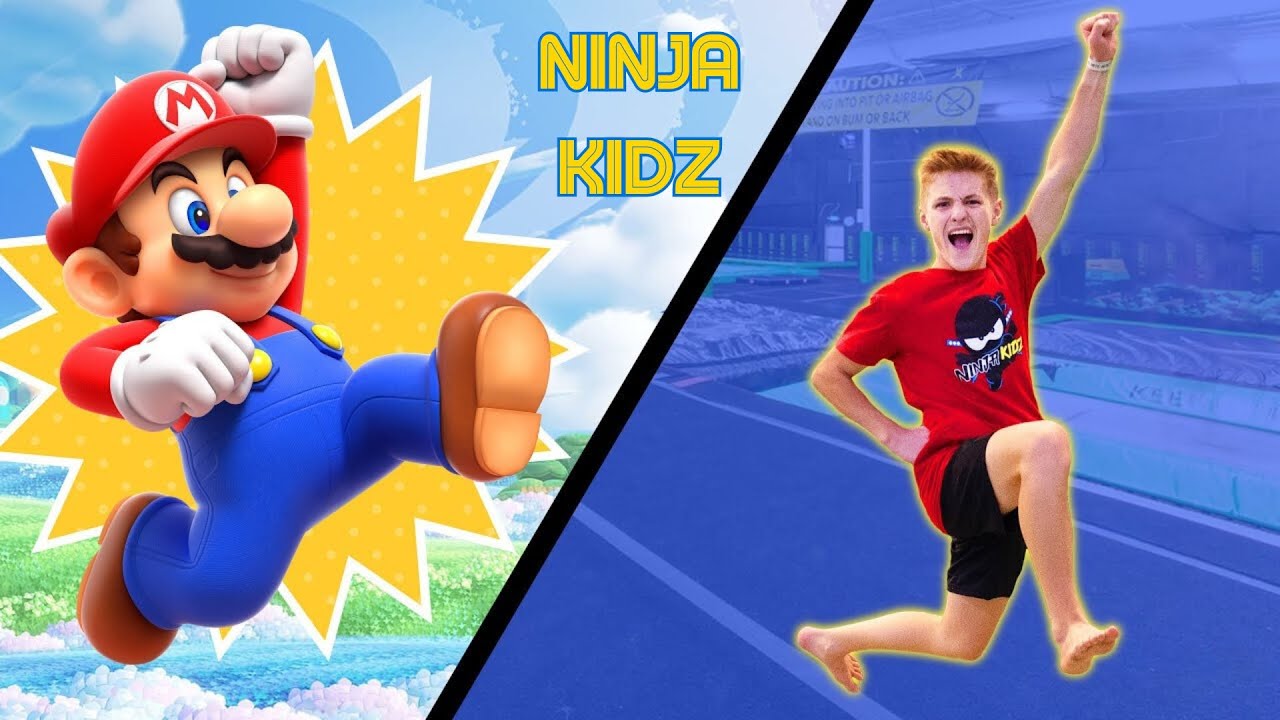 Desafio esportivo do Mario! 🔥🍄 Competição por equipes Ninja Kidz ...