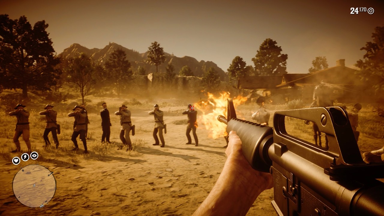 Ending of RDR1 if John had a modern rifle - YouTube