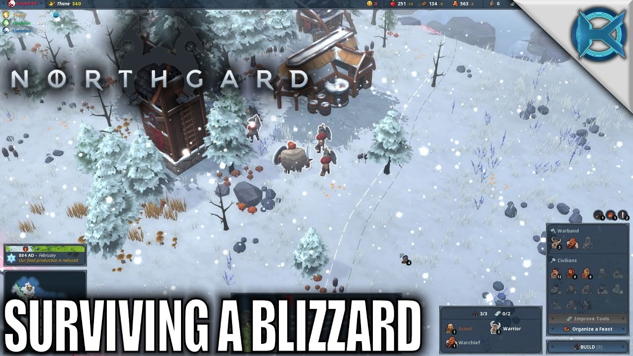 Northgard | Surviving A Blizzard | Let's Play Northgard Gameplay ...