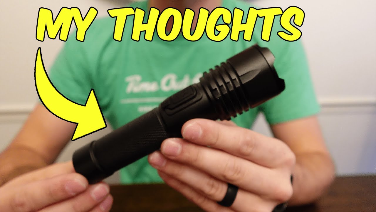 Review of the Alicegirl Rechargable LED Flashlight - YouTube