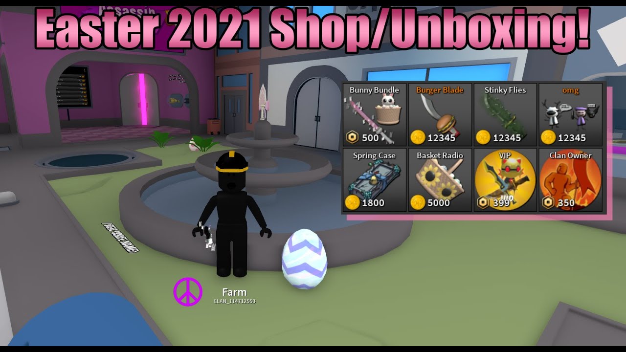 EASTER UNBOXING 2021 [35+ CASES & ITEM SHOP] | ROBLOX ASSASSIN! - YouTube