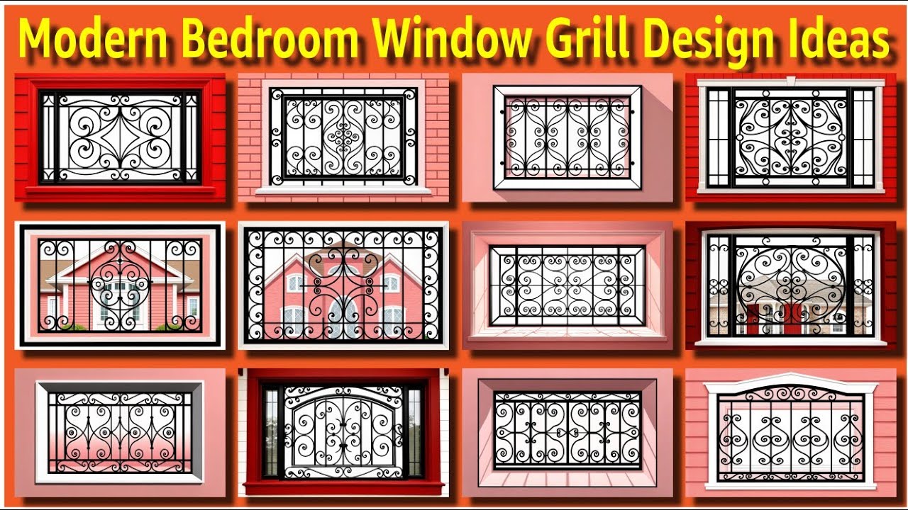Stylish and Modern steel window grill design | window grill design for ...