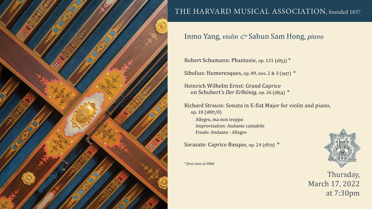 20220317 HMA: Inmo Yang, violin & Sahun Sam Hong 4K - YouTube