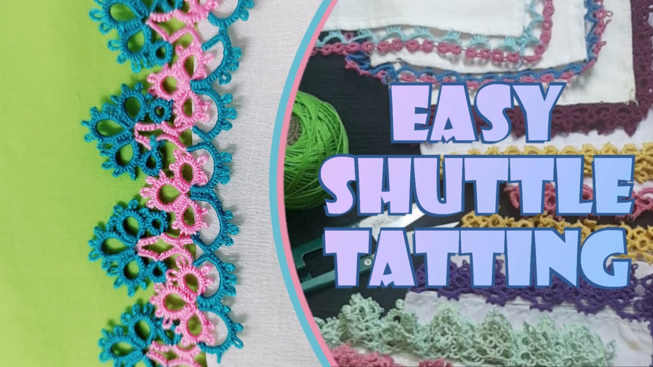 Shuttle Tatting | Sapling Lace With Double Shuttle| - YouTube