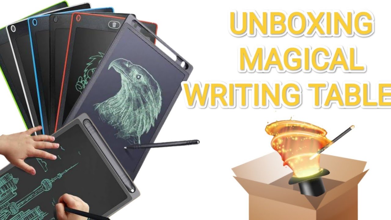 unboxing magical lcd writing tablet - YouTube