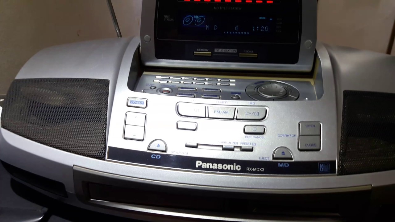 Mini Disc Panasonic e Compact Disc - YouTube