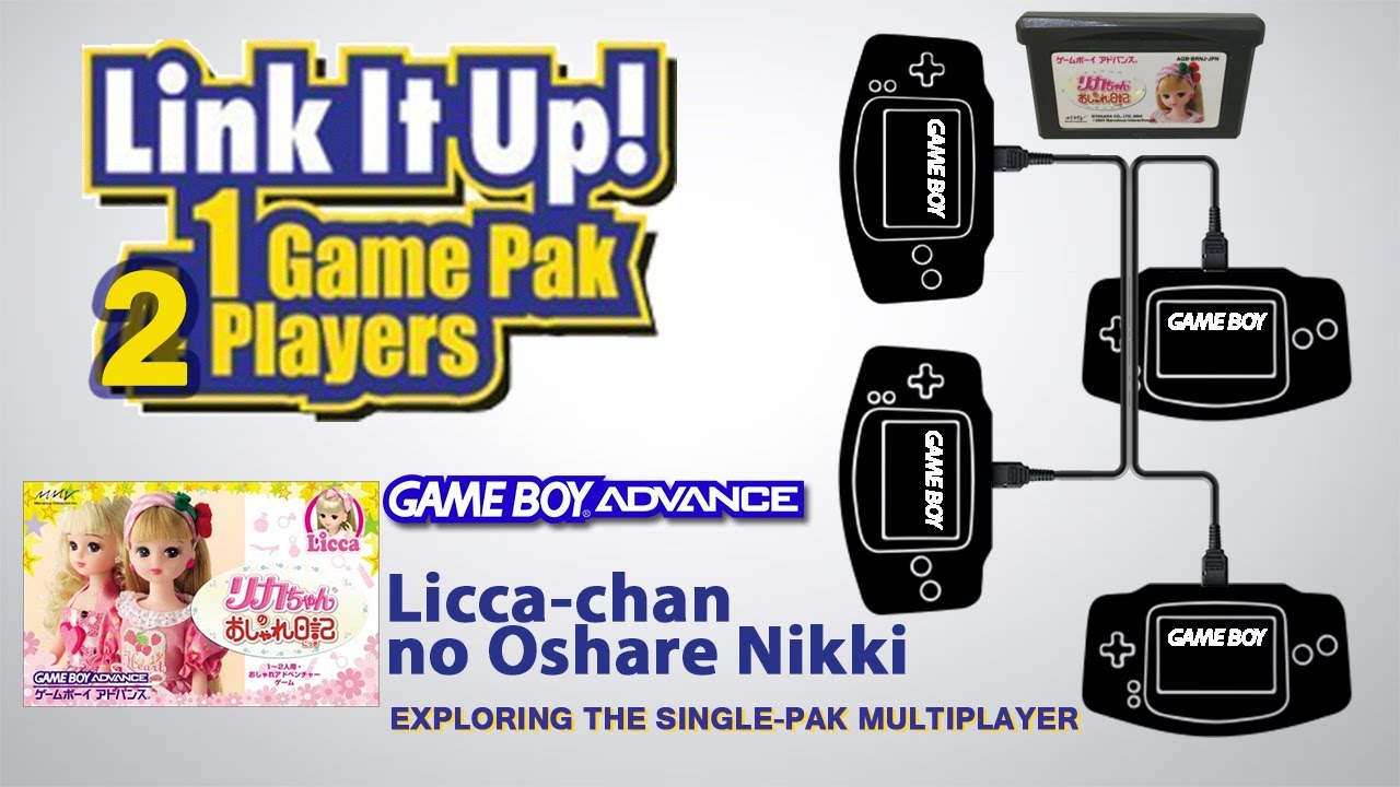 GBA Single-Pak Link - Licca-chan no Oshare Nikki (text messaging thru GBA link cable w/emojis ...