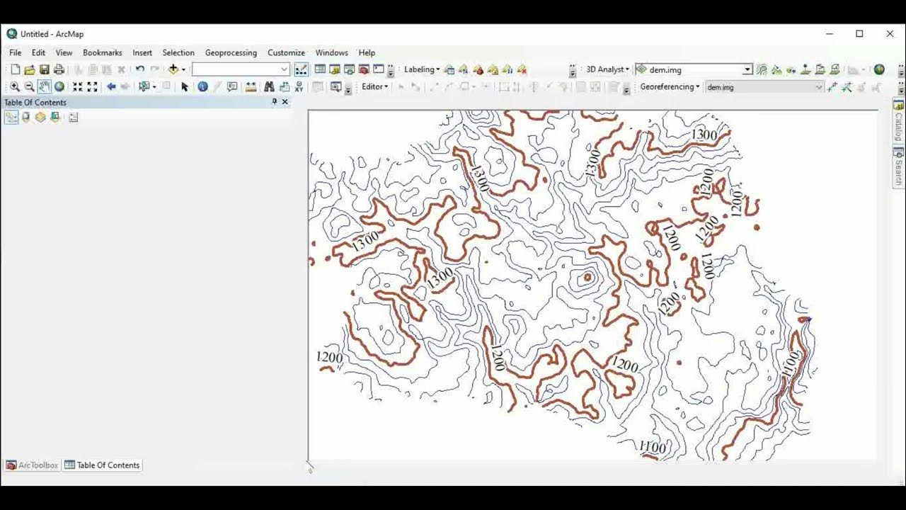 How to create normal Contour,Smooth Contour and Index Contour lines in ...