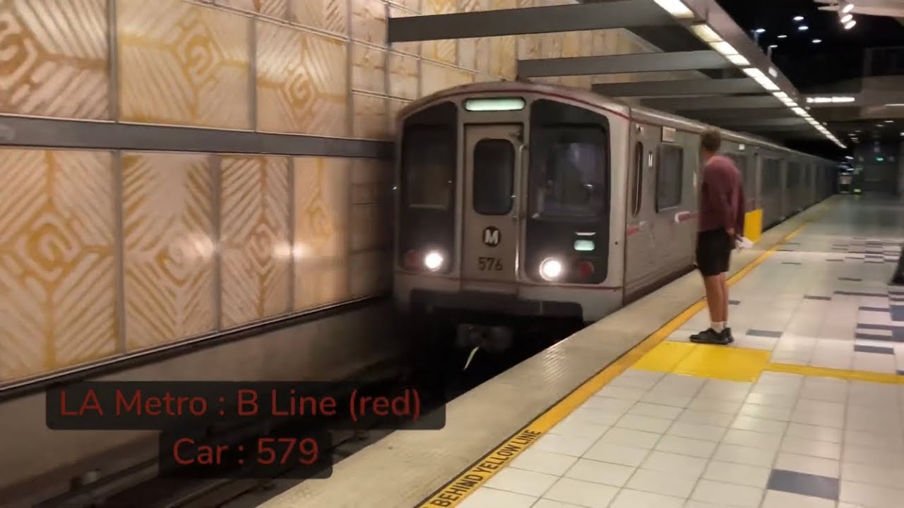 LA Metro B (Red) Line To Westlake/Mcarthur Park (Noon Run) - YouTube