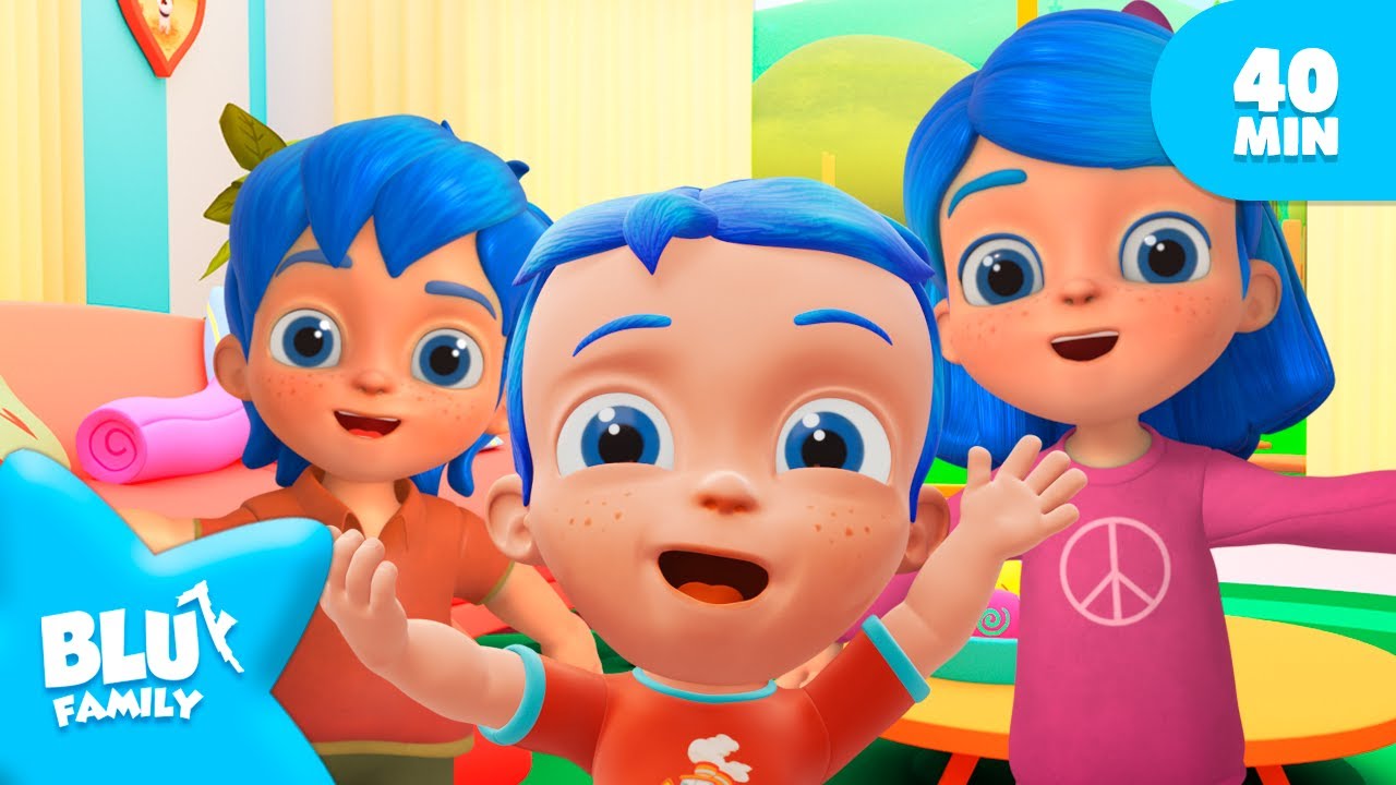 Kids 2D Cartoon Animation with Preschool Songs 💙 40 min MIX 🌈 FOR KIDS ...