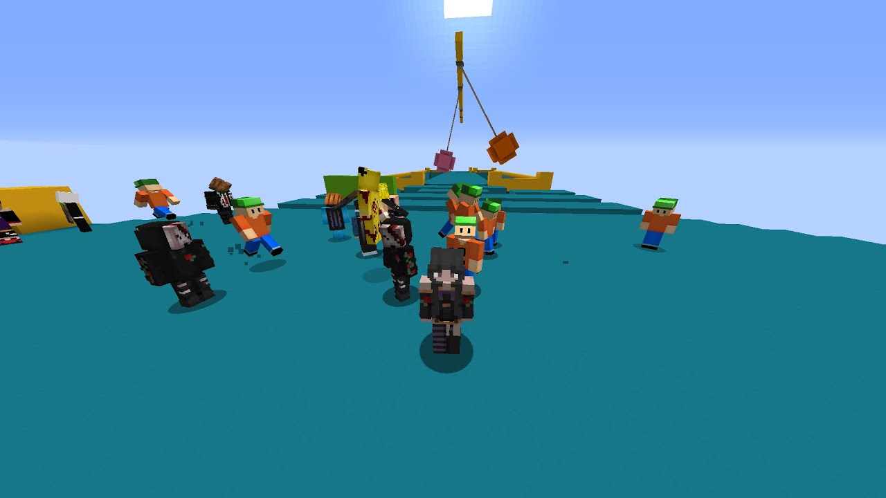 En el evento de Arsel Stumble Guys en Minecraft - YouTube