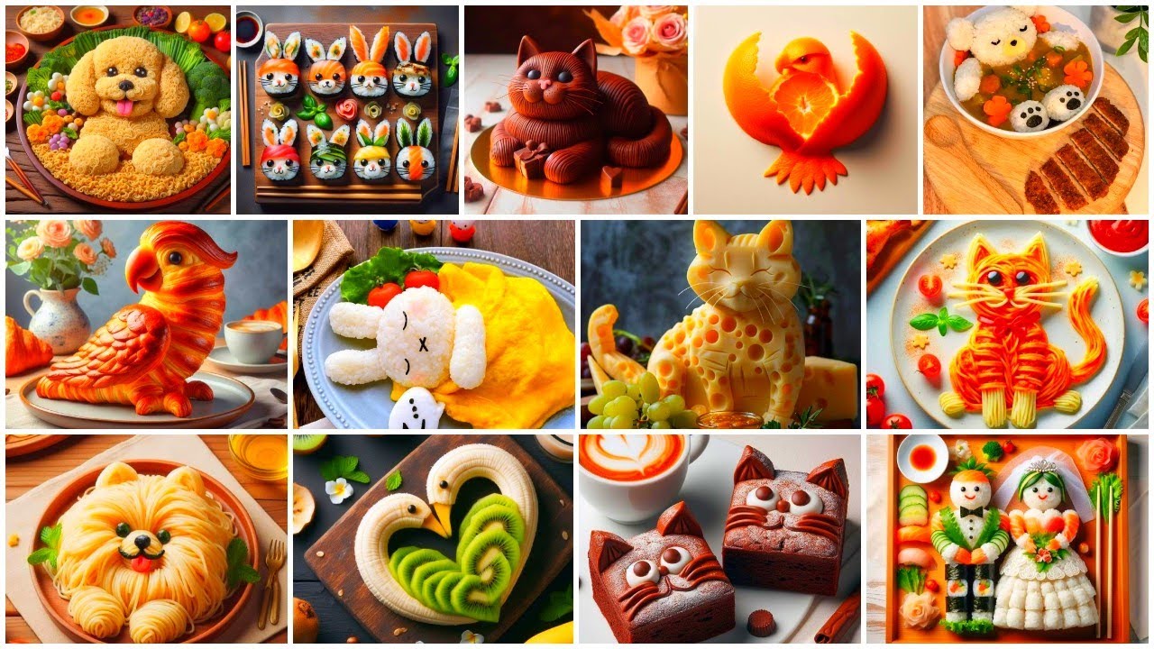 best food art//lovely cute food art decoration ideas - YouTube