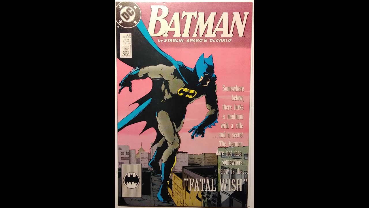 Batman 430 Jim Starlin's last issue. Jim Aparo pencils - YouTube
