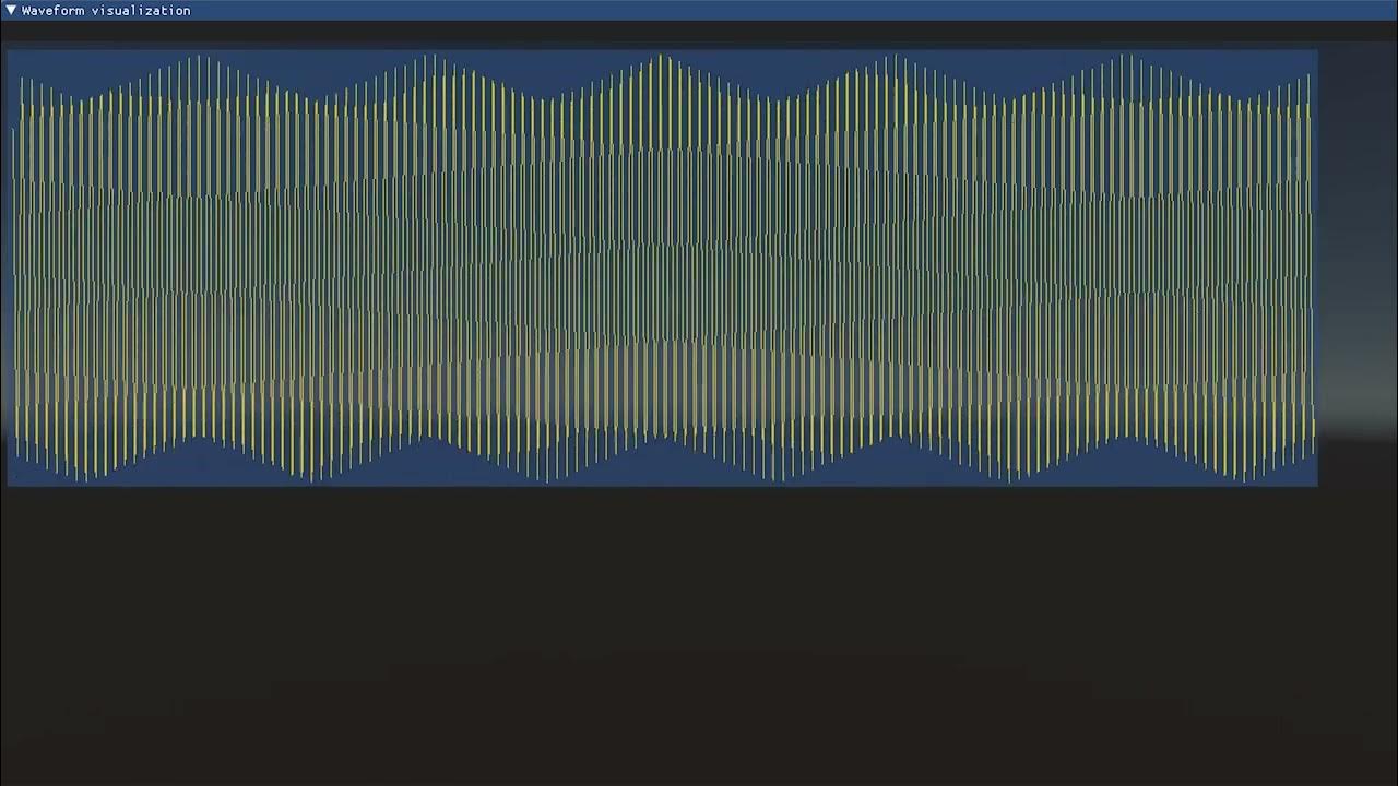 sawtooth, square, triangle, sine + scrolling visualizer procedural ...