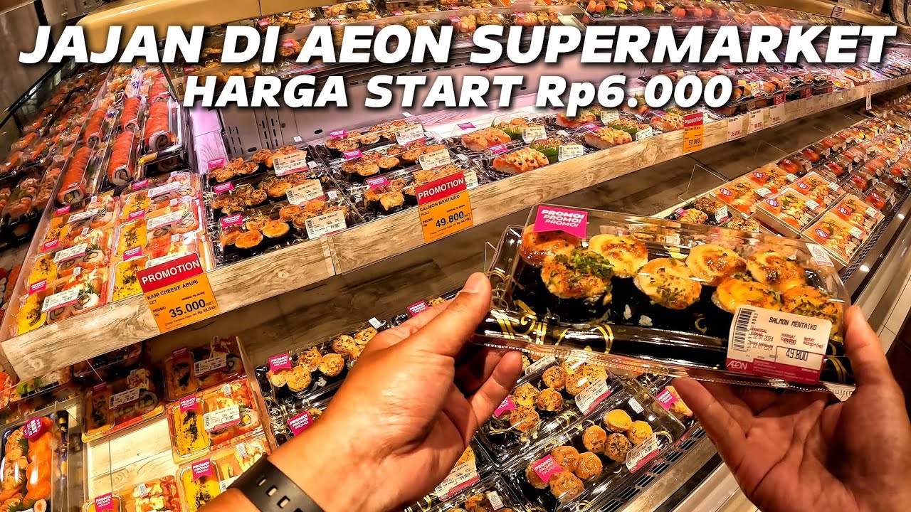 JAJAN SUSHI DI AEON SUPERMARKET MALL @ ALAM SUTERA - YouTube
