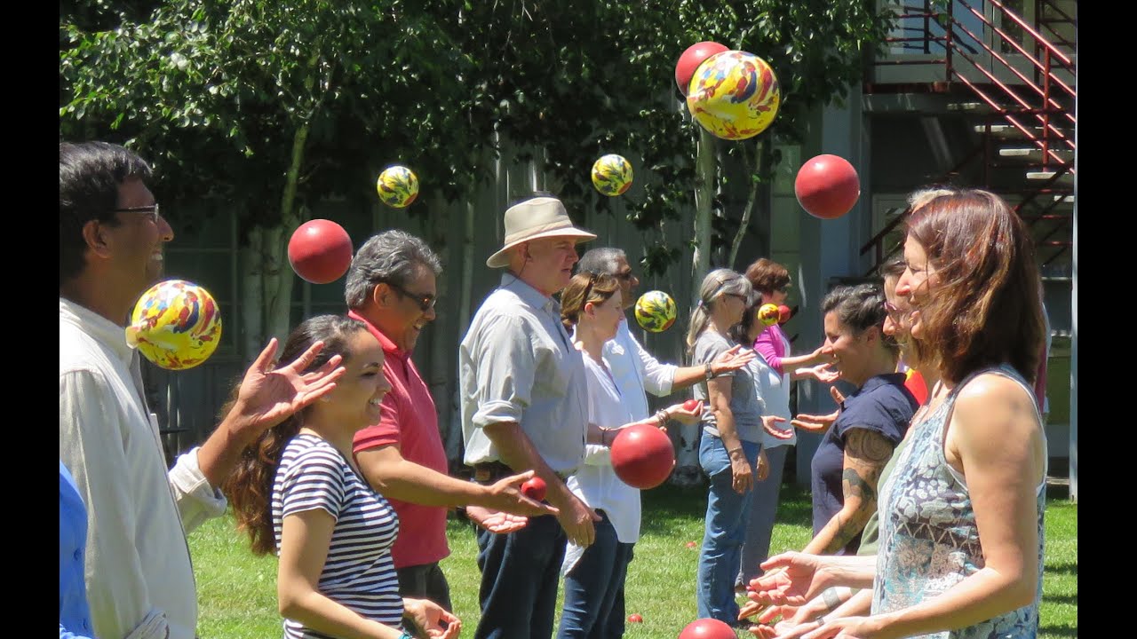 Team Building through Partner Juggling - YouTube
