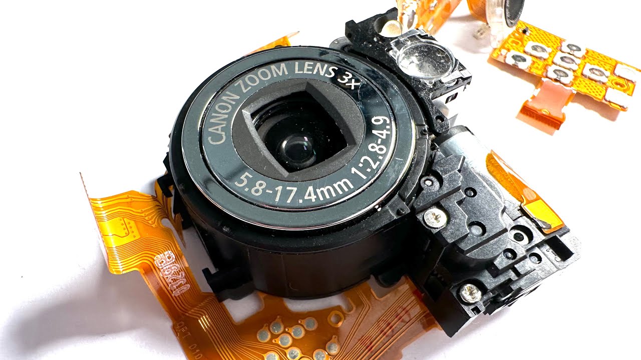 Cannon digital camera Zoom Lens Disassembly - YouTube