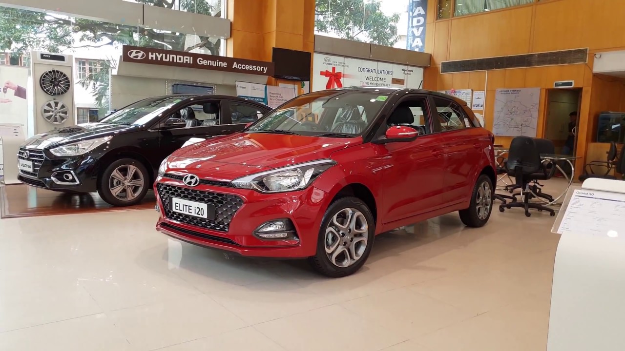 2018 Hyundai i20 Facelift Fiery Red Dual Tone Model | Exterior and ...
