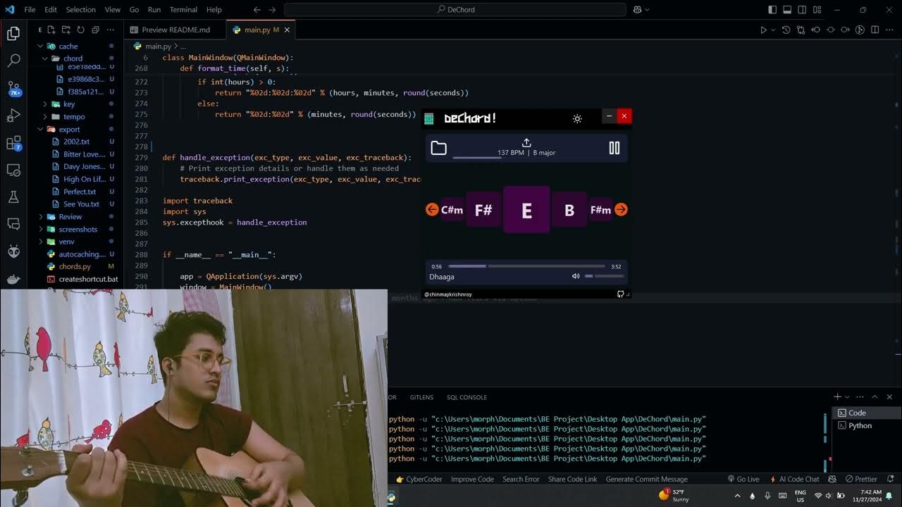 DeChord - AI-Powered Chord Detection for Offline Use made in Python - YouTube