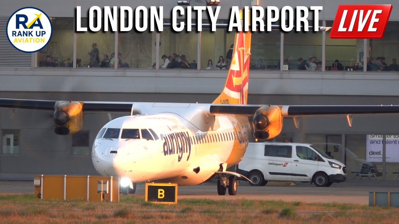 🔴LIVE from London City Airport ️ | Tuesday Chill | Plane Spotting from ...