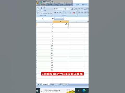 Serial number in Excel shortcut | Automatic serial number in Excel #shorts #viral - YouTube