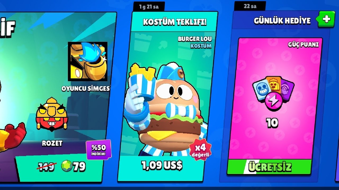 Burger Lou satın aldım$-BRAWL STARS - YouTube