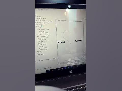 Impress Your Crush using Python Turtle#shorts #crush #viralvideo - YouTube