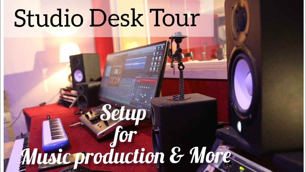 Studio Desk tour For Music Production/Setup for scoring, Dubbing ...
