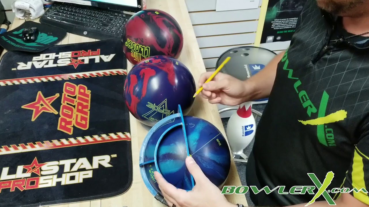 How to layout a bowling ball | 2 DV8 balls and a radical ball explained ...